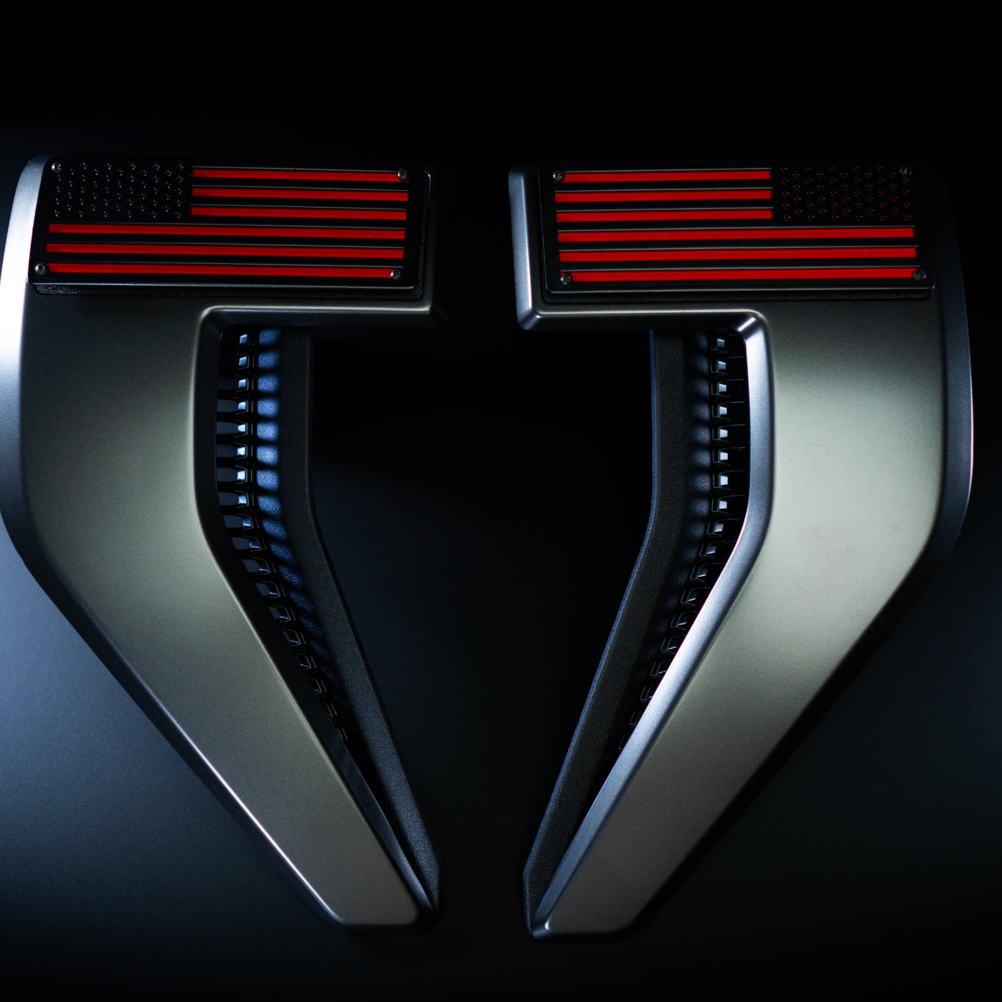 American Flag OEM Badge Modifiers (OEM Badges NOT Included) - Fits 202 ...