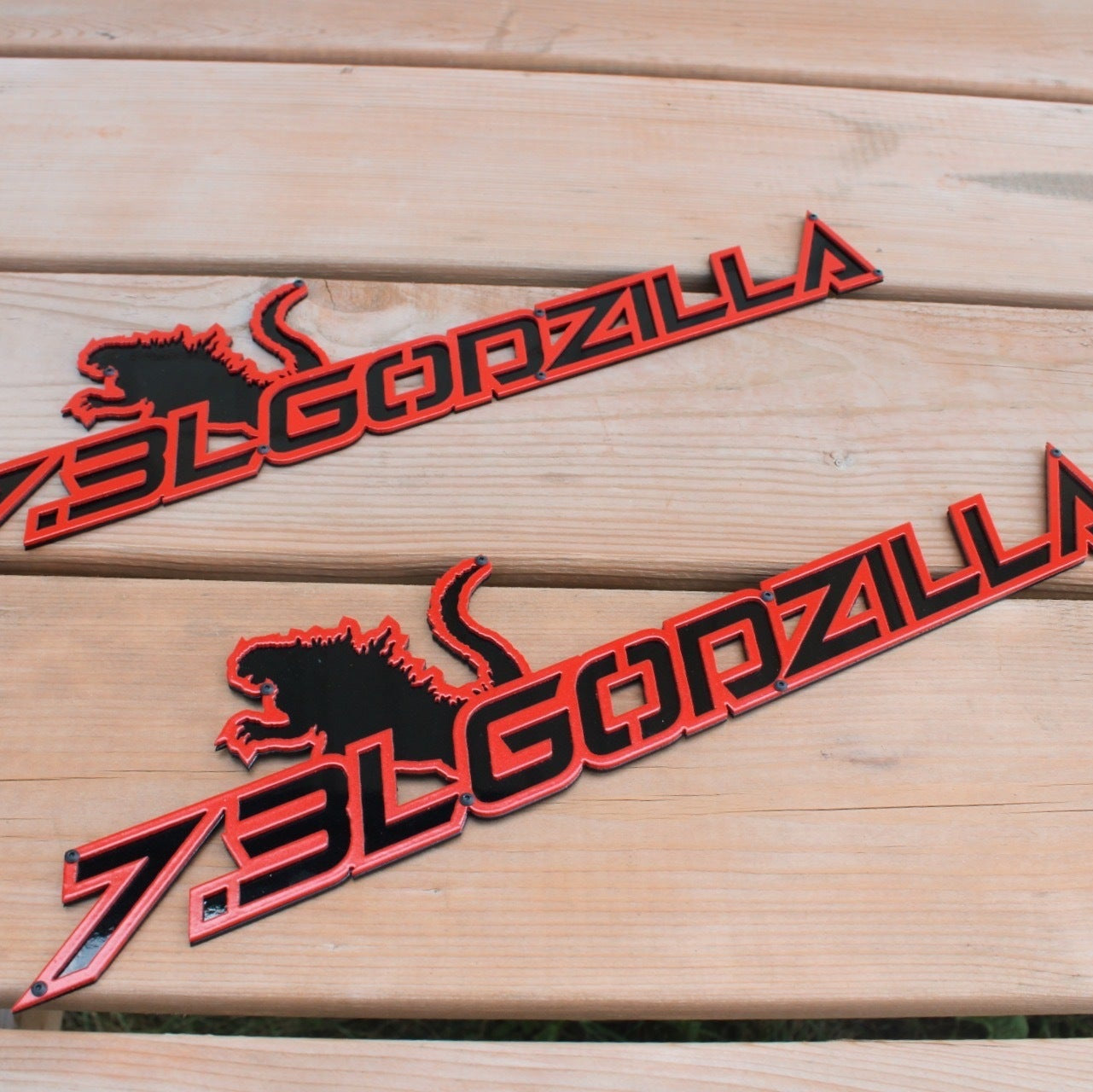 7.3 Godzilla Fender Emblem Decal - Universal Fitment – Main Event Emblems