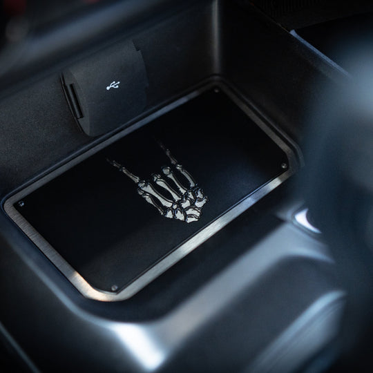 Skeleton Rock On Front Console Emblem - Powder Coated Aluminum - Fully ...