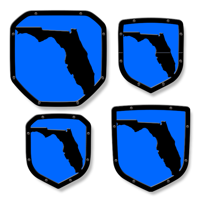 Florida State Shield Emblem - RAM® Trucks, Grille or Tailgate - Fits M ...