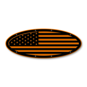 American Flag Oval Replacement - Fits Multiple Ford® Trucks - Fully Cu ...