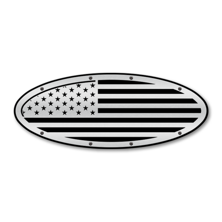 American Flag Oval Replacement - Fits Multiple Ford® Trucks - Fully Cu ...