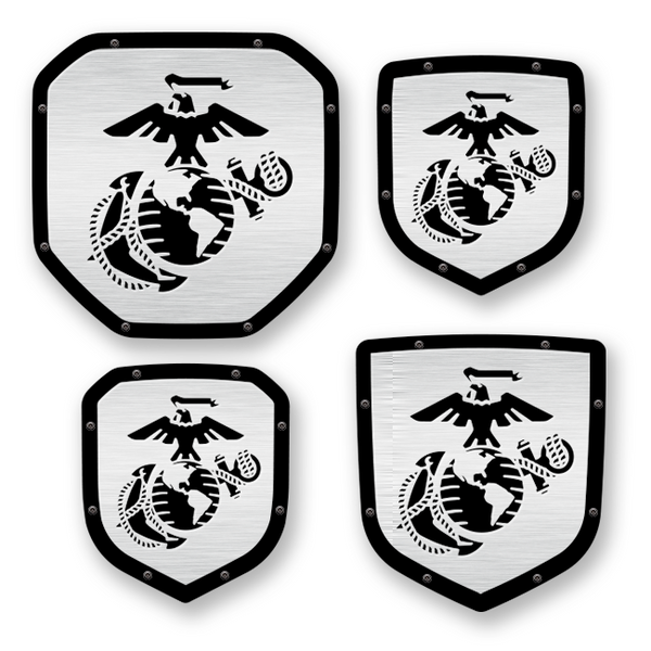 Black And White Marine Corps Logo