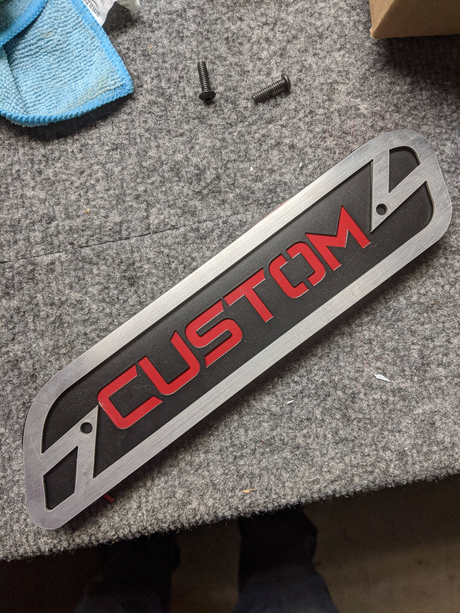 Custom Text Non-LED Hood Emblem Replacements - Fits 2019-2025 Ram® 5th ...