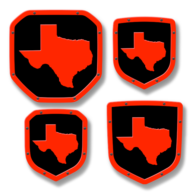 Texas Shield Emblem - RAM® Trucks, Grille or Tailgate - Fits Multiple ...