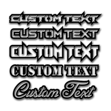 Custom Single Layer Text Emblem - Up to 12 Characters – Main Event Emblems