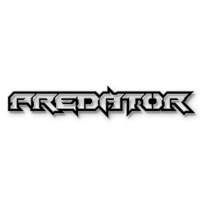 Custom Predator Text Emblem - Powder Coated Aluminum - Choose Your Col