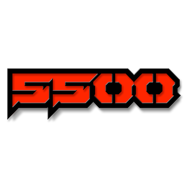 Custom 5500 Text Emblem - Powder Coated Aluminum - Choose Your Colors ...