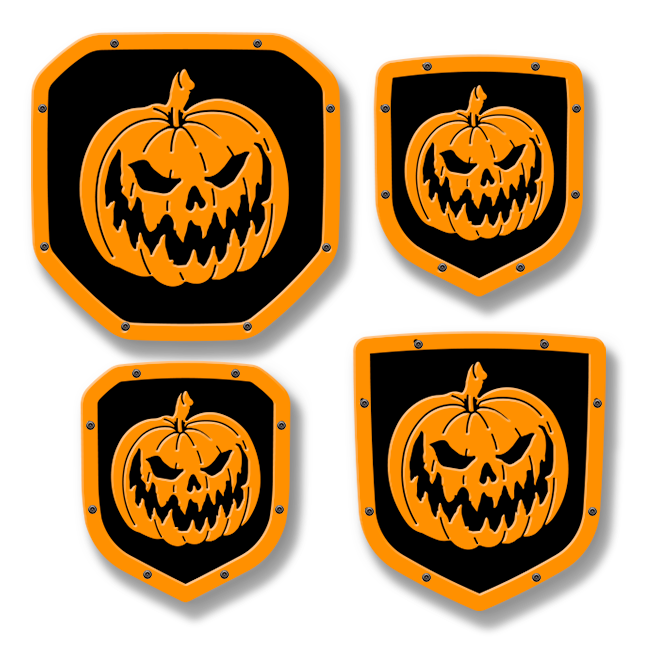 Pumpkin Shield Emblem - RAM® Trucks, Grille or Tailgate - Fits Multipl ...